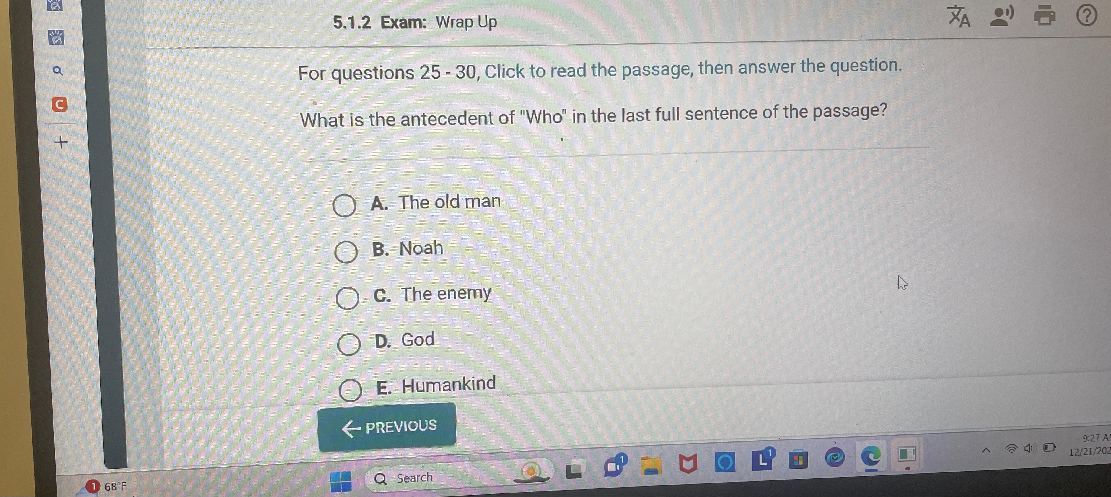 Solved 5.1.2 ﻿Exam: Wrap UpFor questions 25 - 30, ﻿Click to | Chegg.com