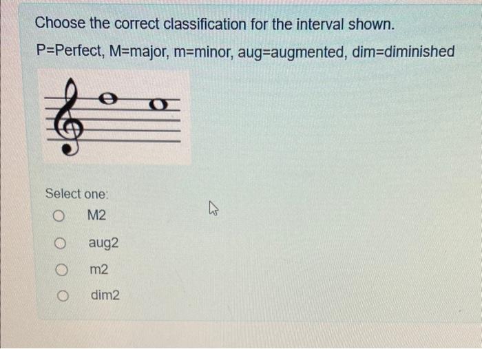Choose the correct classification for the interval | Chegg.com