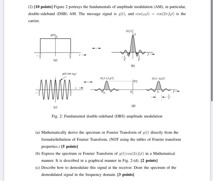 Solved (2) [10 points] Figure 2 portrays the fundamentals of | Chegg.com