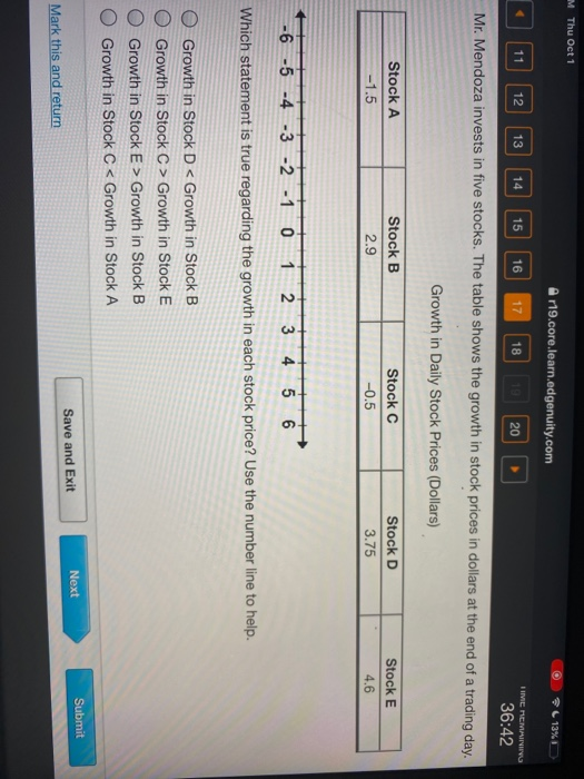 Solved M Thu Oct 1 119.core.learn.edgenuity.com 13% 11 12 13 | Chegg.com