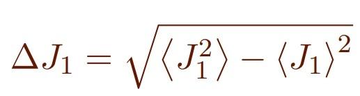 Solved ΔJ1= J12 − J1 2ΔJ2= J22 − J2 2∣j,m | Chegg.com