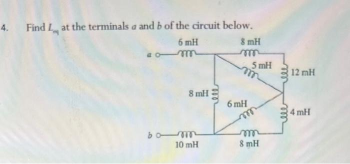 Solved Find Leq at the terminals a and b of the circuit | Chegg.com