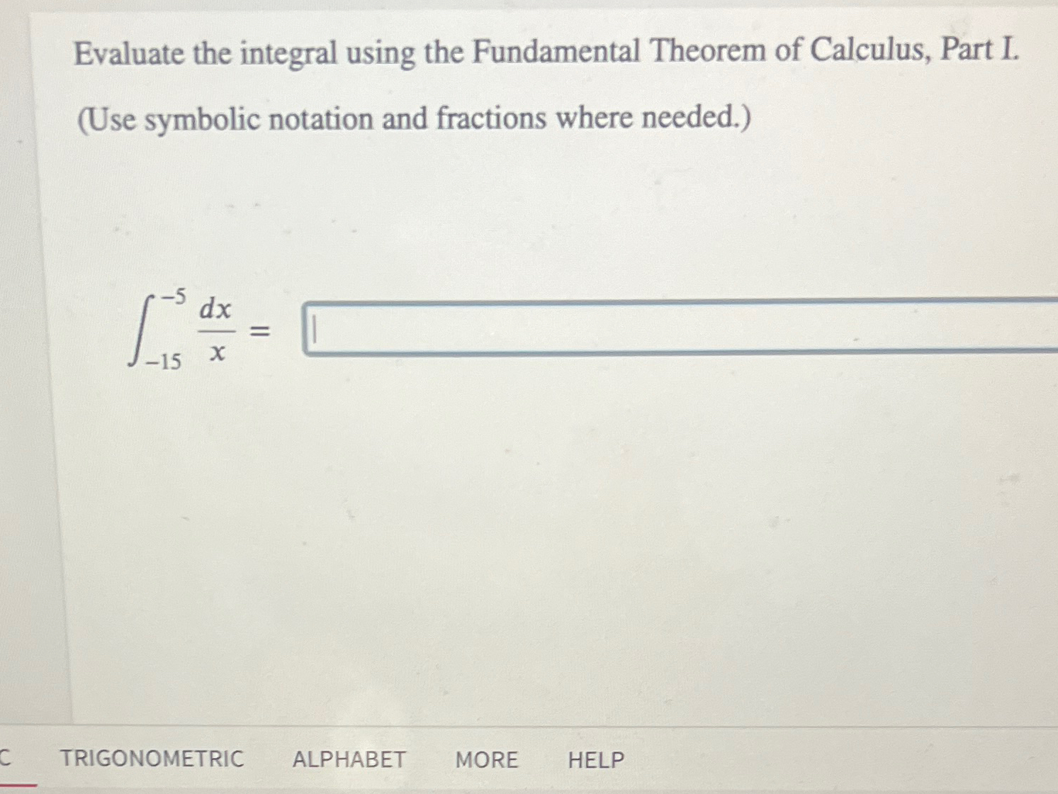 Solved Evaluate the integral using the Fundamental Theorem | Chegg.com