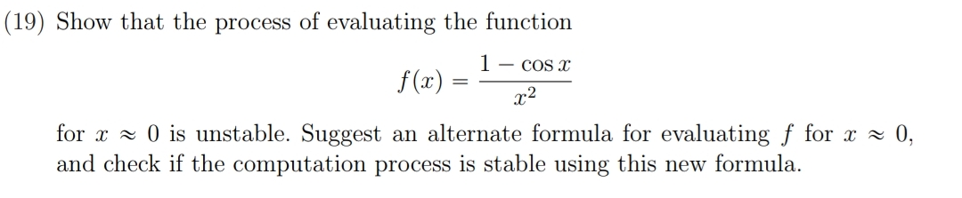Solved (19) ﻿Show that the process of evaluating the | Chegg.com