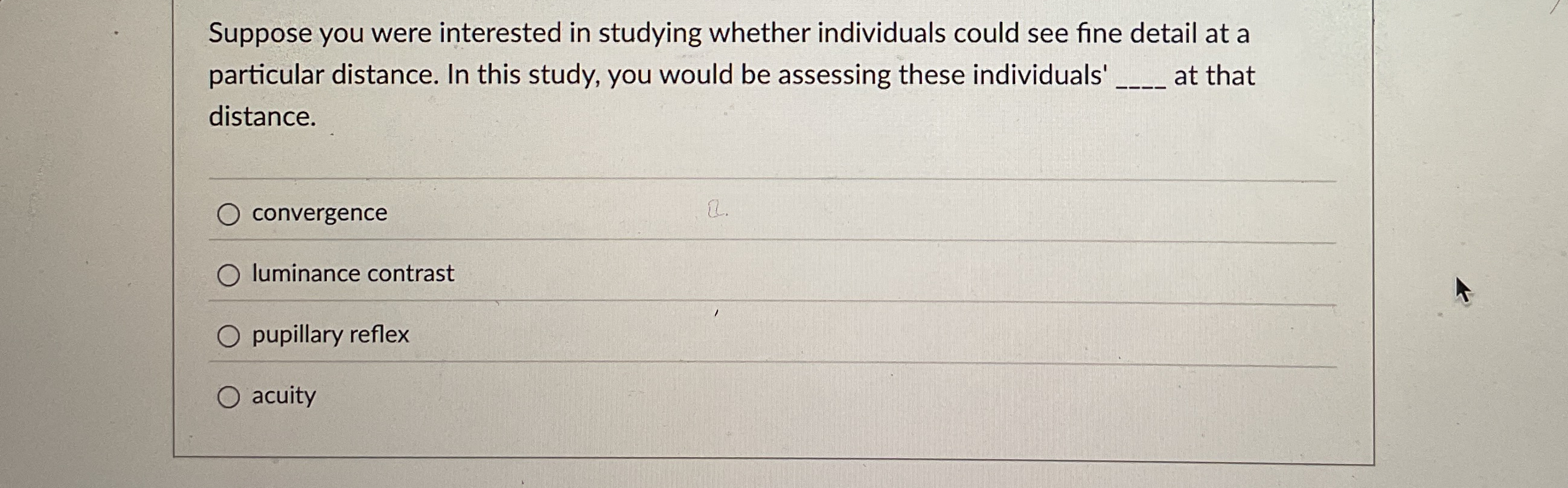 Solved Suppose you were interested in studying whether | Chegg.com