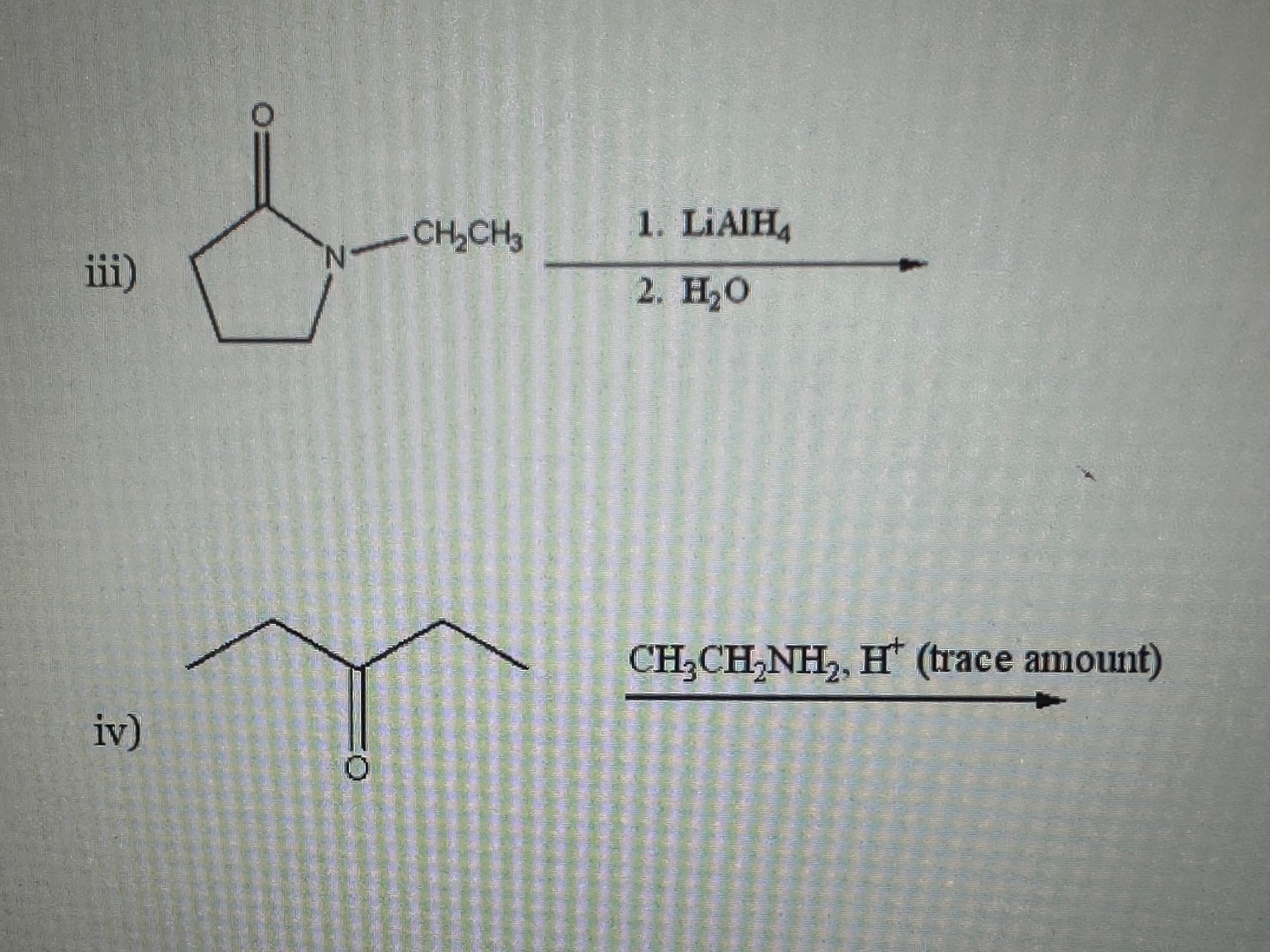 Solved Hello please answer for Ochem and ill make sure to | Chegg.com