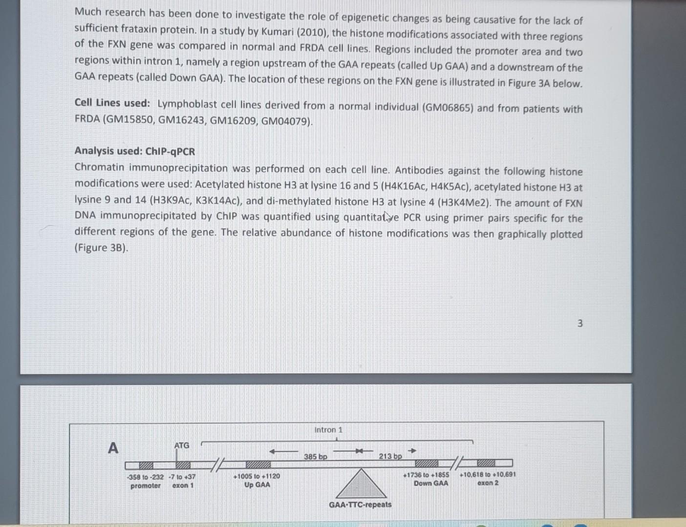 Solved \r\n\r\nFigure 3. Analysis of histone modifications | Chegg.com