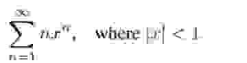 Solved Find the sum of the following series∑n=1∞nxn, ﻿where | Chegg.com