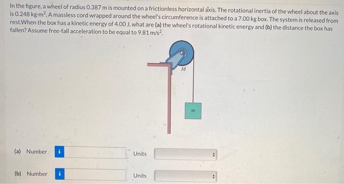 Solved The figure shows a uniform disk that can rotate | Chegg.com