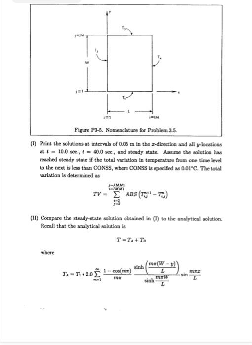 3.5 A long, rectangular bar has dimensions of L by W, | Chegg.com