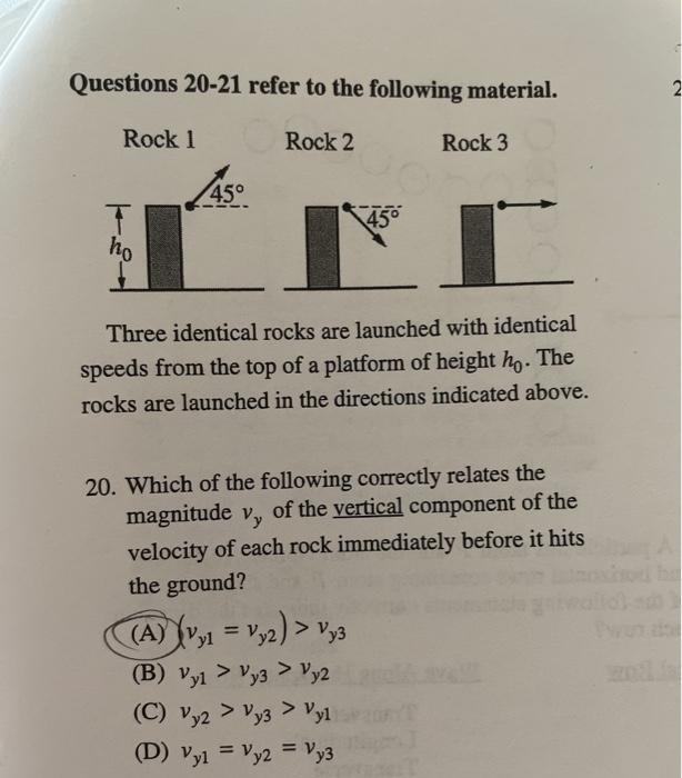 Solved Questions 20-21 refer to the following material. N | Chegg.com