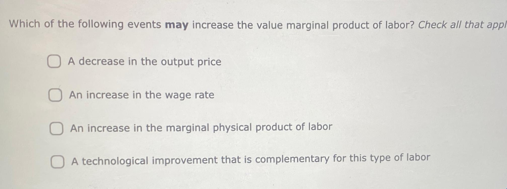 Solved Which of the following events may increase the value | Chegg.com