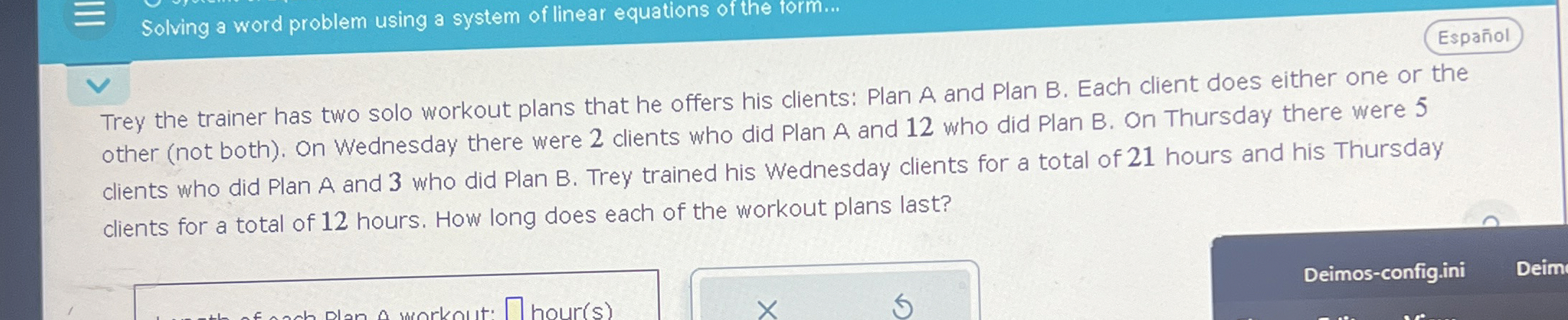 Solved Solving a word problem using a system of linear | Chegg.com