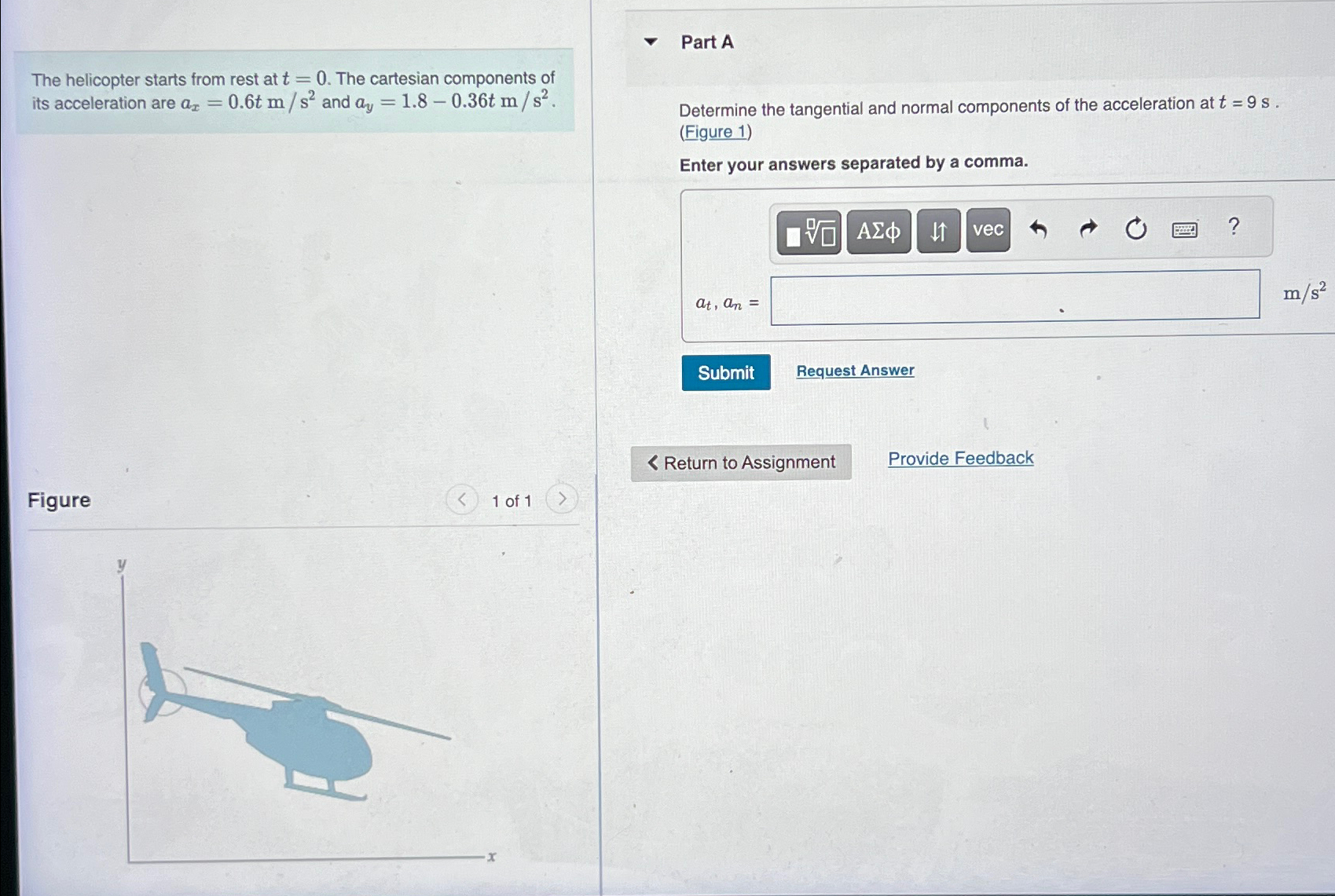 Solved The helicopter starts from rest at t=0. ﻿The | Chegg.com