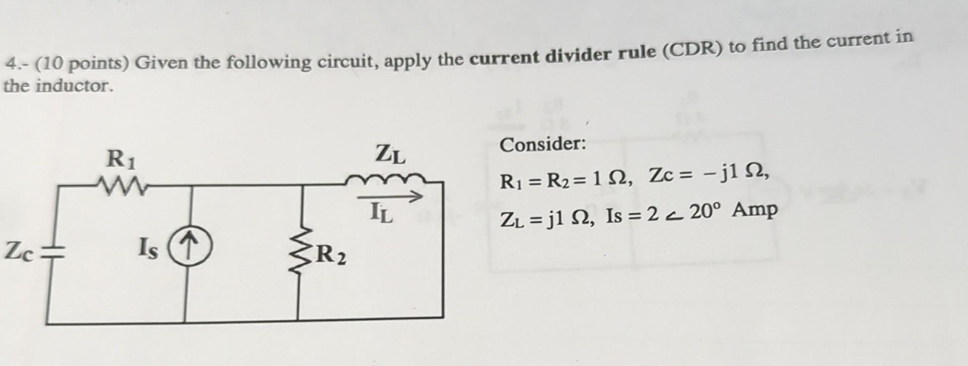 Solved 4.- (10 points) Given the following circuit, apply | Chegg.com