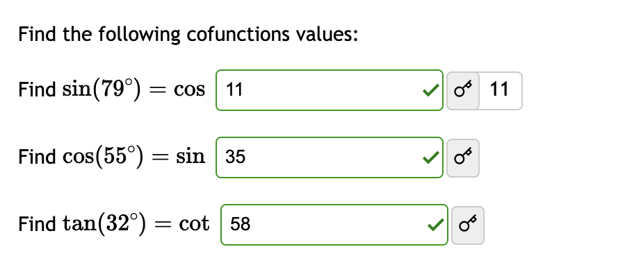 Solved Find The Following Cofunctions Values Find Chegg