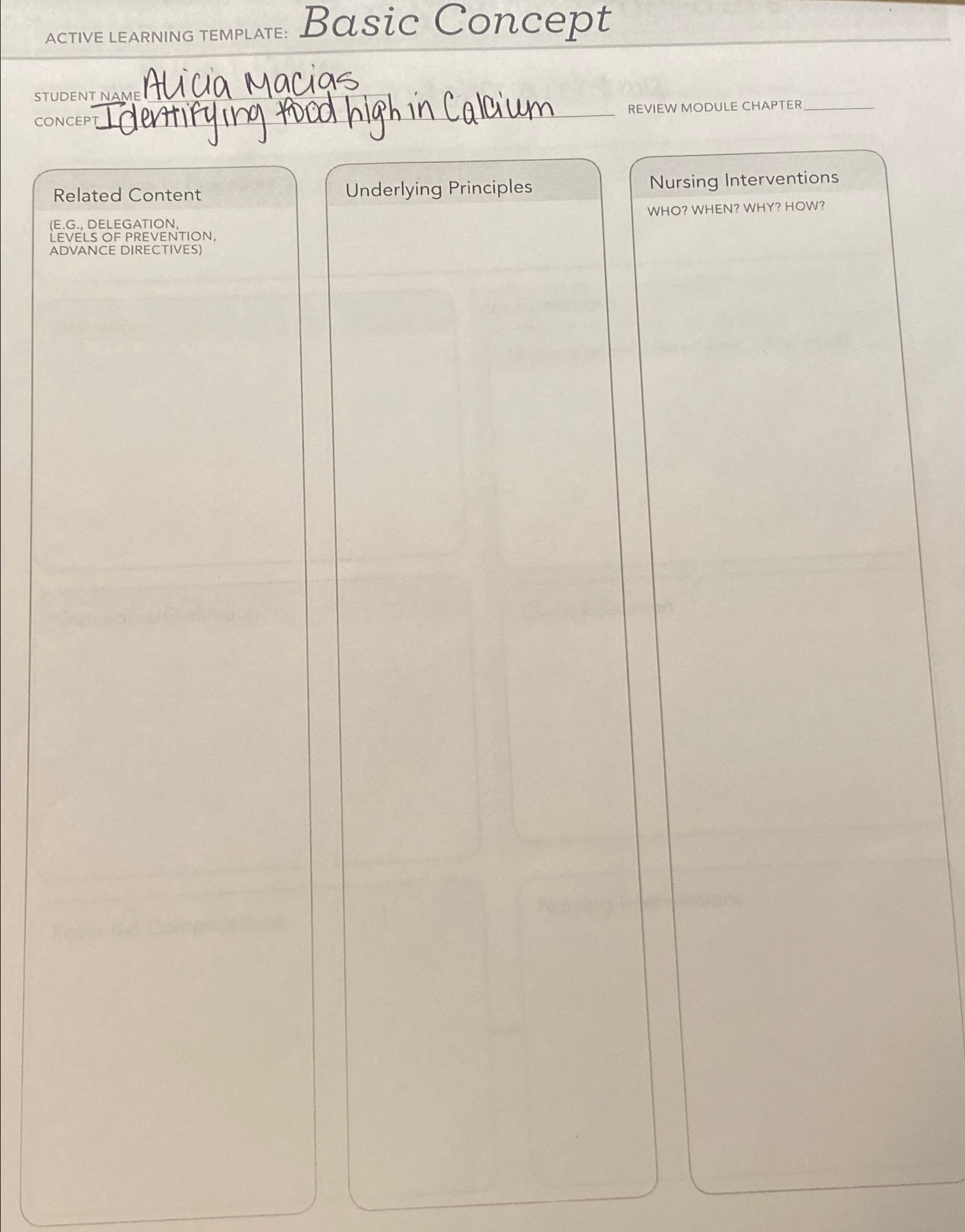 Solved active learning template: Basic Conceptstudent ame | Chegg.com