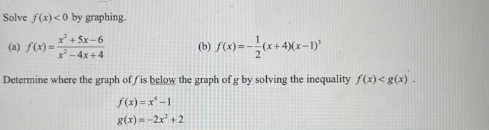 Solved Solve f(x)