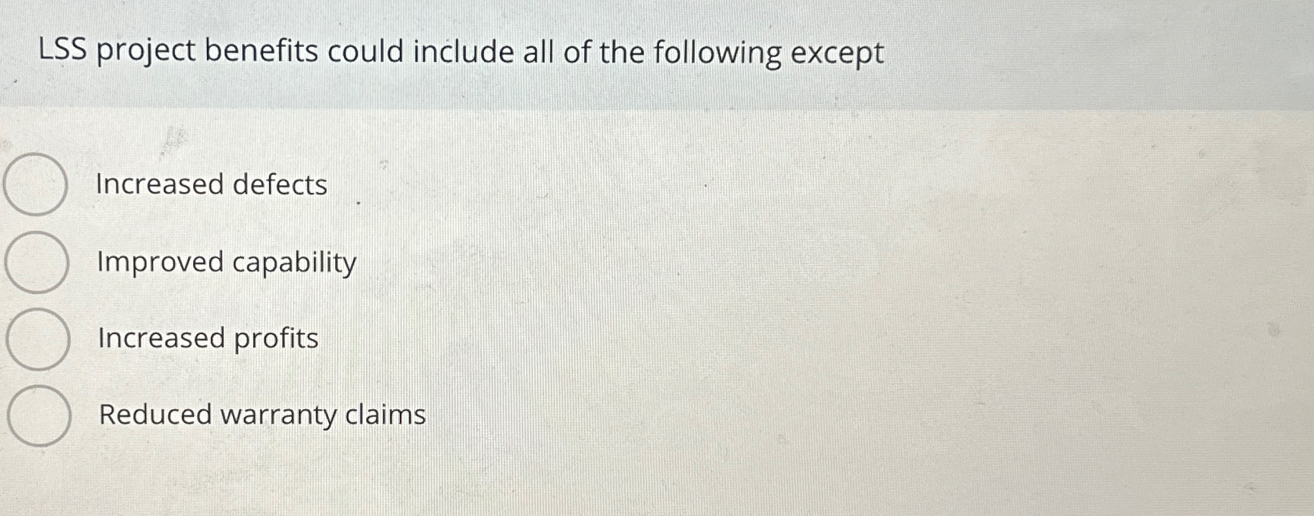 Solved Lss Project Benefits Could Include All Of The