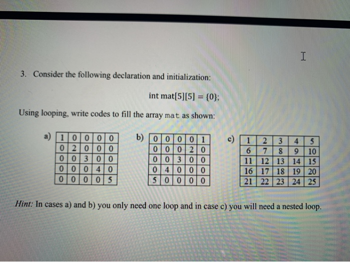Solved 3. Consider the following declaration and | Chegg.com