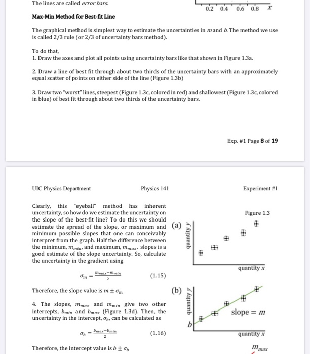 Solved Prelab #1 Physics 141 UIC Physics Department 4. A | Chegg.com