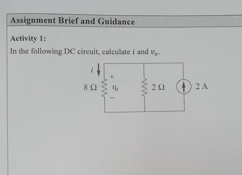 Solved Assignment Brief and Guidance Activity 1: In the | Chegg.com