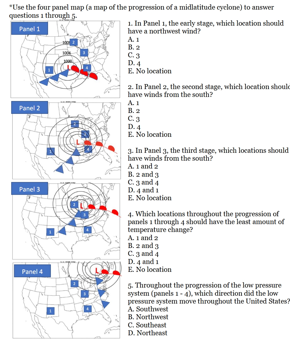 *Use the four panel map (a map of the progression of | Chegg.com