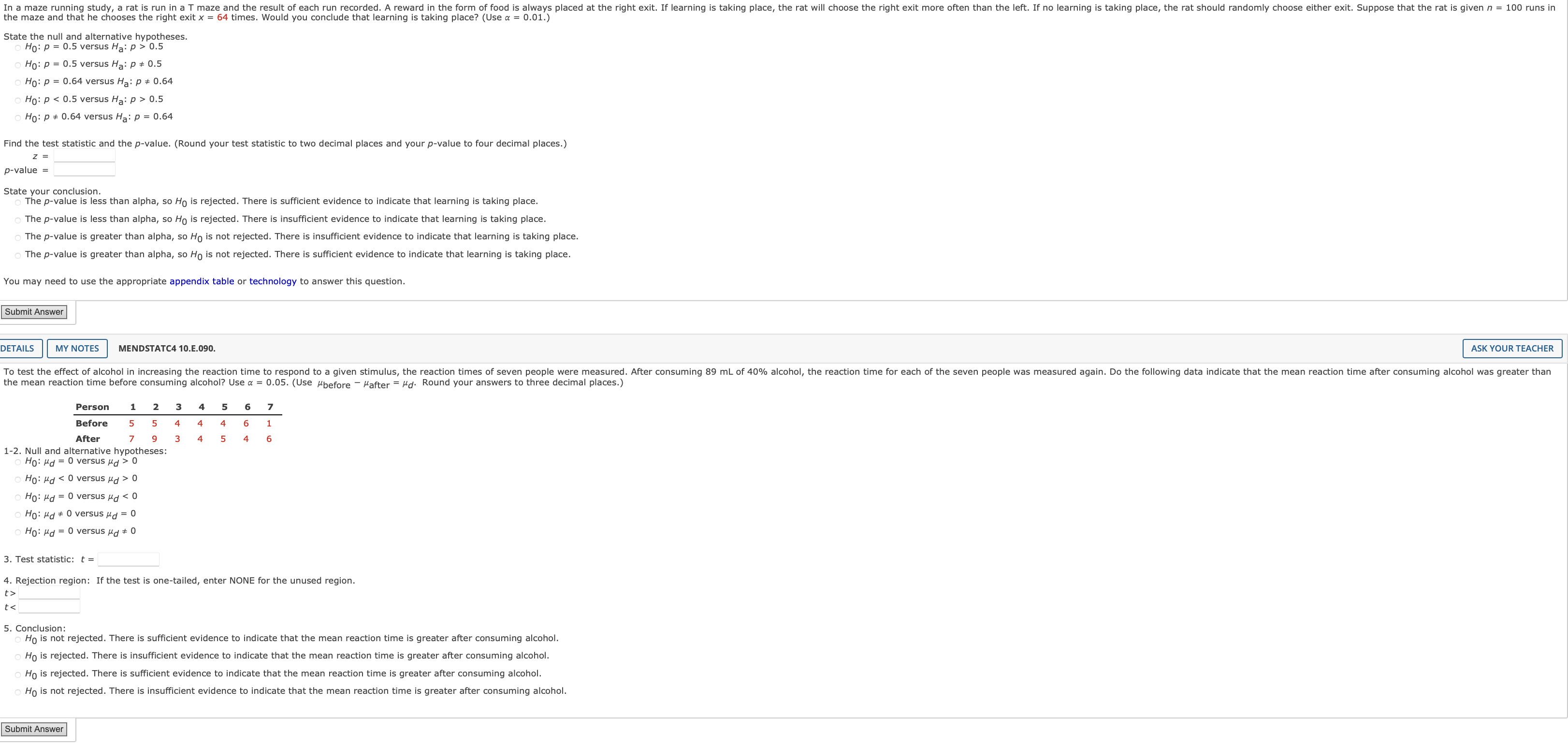 Solved the maze and that he chooses the right exit x=64 | Chegg.com