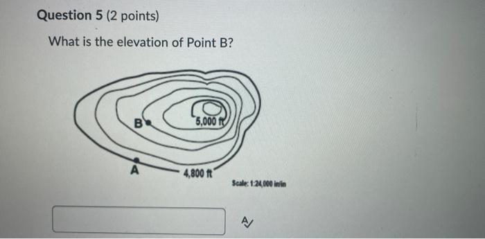 Solved What is the elevation of Point B? What is the | Chegg.com