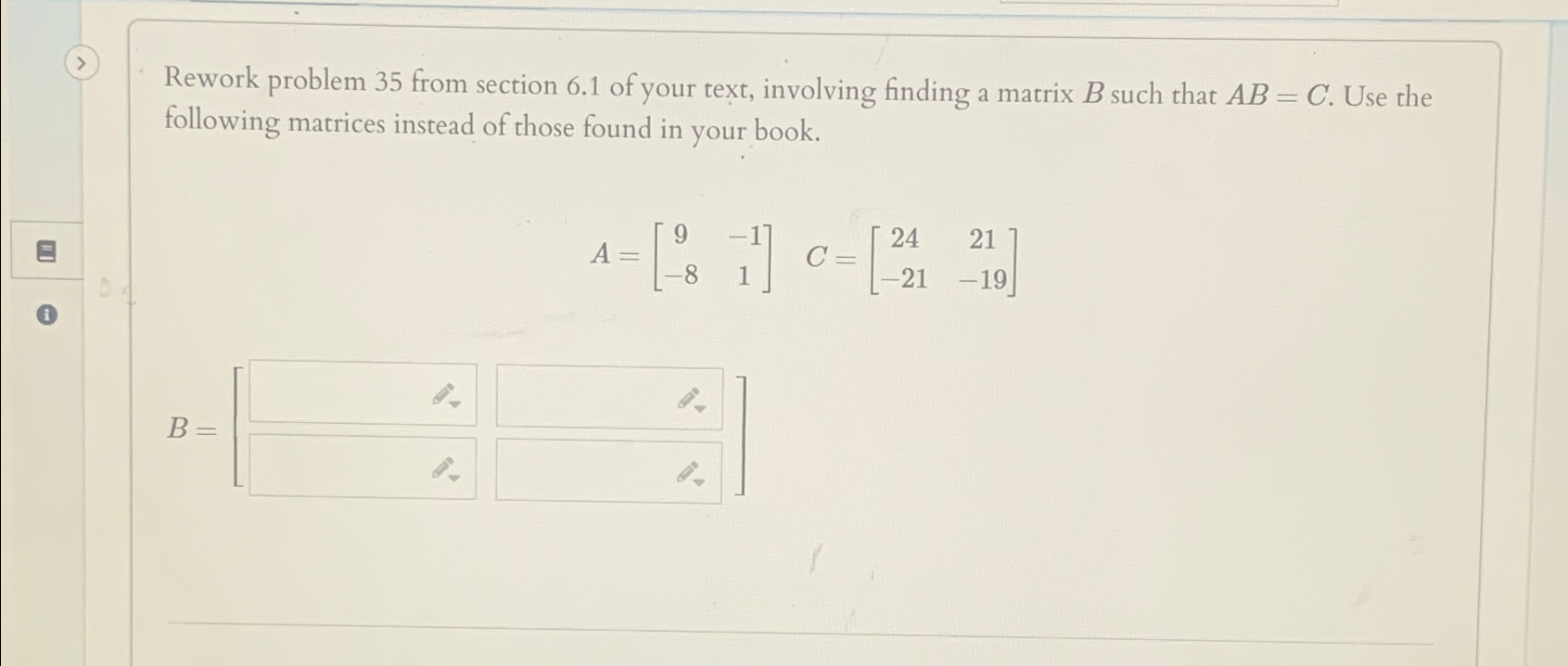 Solved Rework problem 35 ﻿from section 6.1 ﻿of your text, | Chegg.com