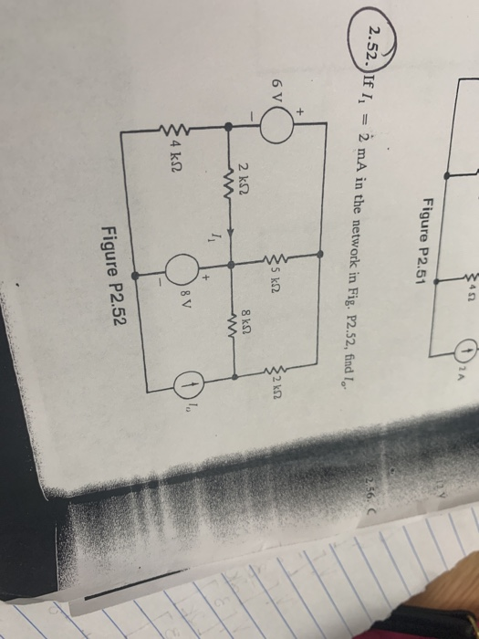 Solved Figure P2.46 2.47) In the network in Fig. P2.47, 1. = | Chegg.com