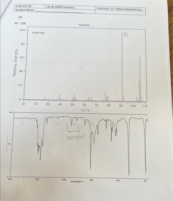 Solved \begin{tabular}{|l|l|l|} \hline CHM 222-50 & Lab 06 | Chegg.com