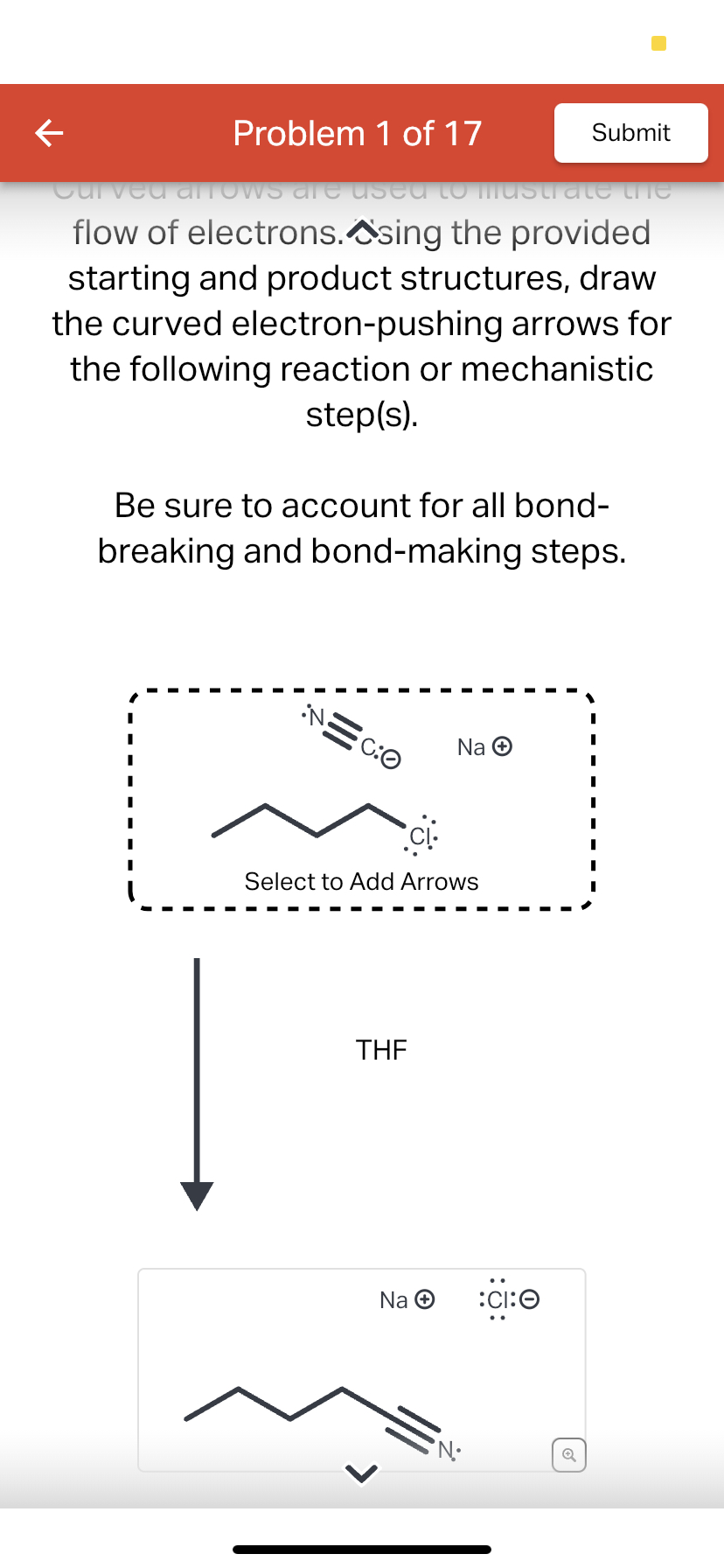 Solved Problem 1 ﻿of 17flow of electrons. Ásing the provided | Chegg.com