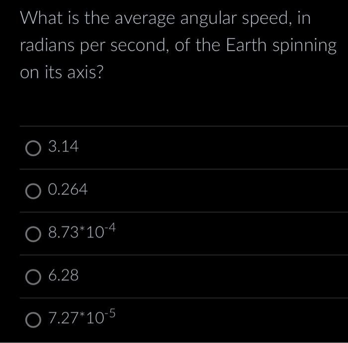 Solved What is the average angular speed, in radians per | Chegg.com