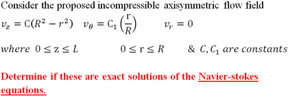 Solved Consider the proposed incompressible axisymmetric | Chegg.com