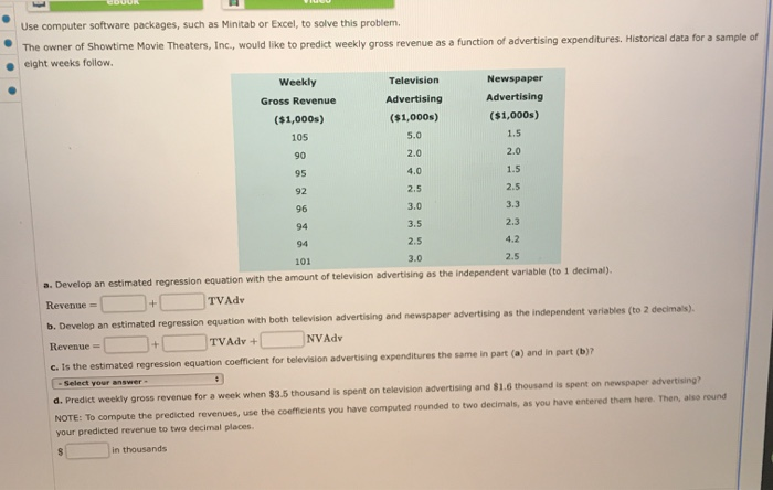 Solved Use computer software packages, such as Minitab or | Chegg.com