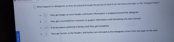 Solved What happens to datagrams as they are pased through | Chegg.com