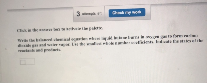 Solved 3 attempts left Check my work Click in the answer box | Chegg.com