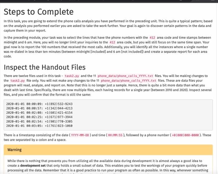 Learning objectives This task is focused on the | Chegg.com