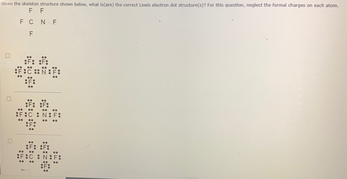 Solved Given the skeleton structure shown below, what isare) | Chegg.com
