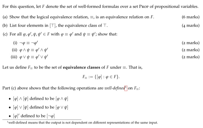For this question, let F denote the set of | Chegg.com