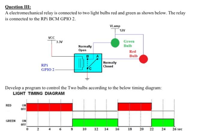 Solved Question III: A electromechanical relay is connected | Chegg.com