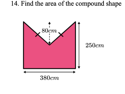 Solved Find the area of the compound shape | Chegg.com
