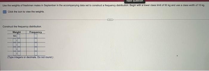 Solved Refer to the table to the right summarizing measured | Chegg.com