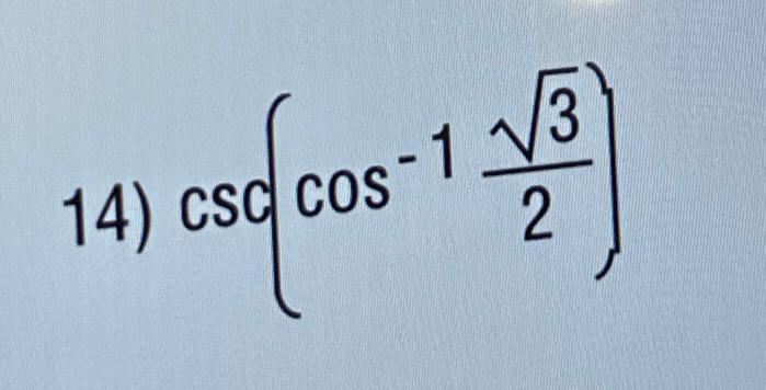 Solved csc(cos-1322) | Chegg.com