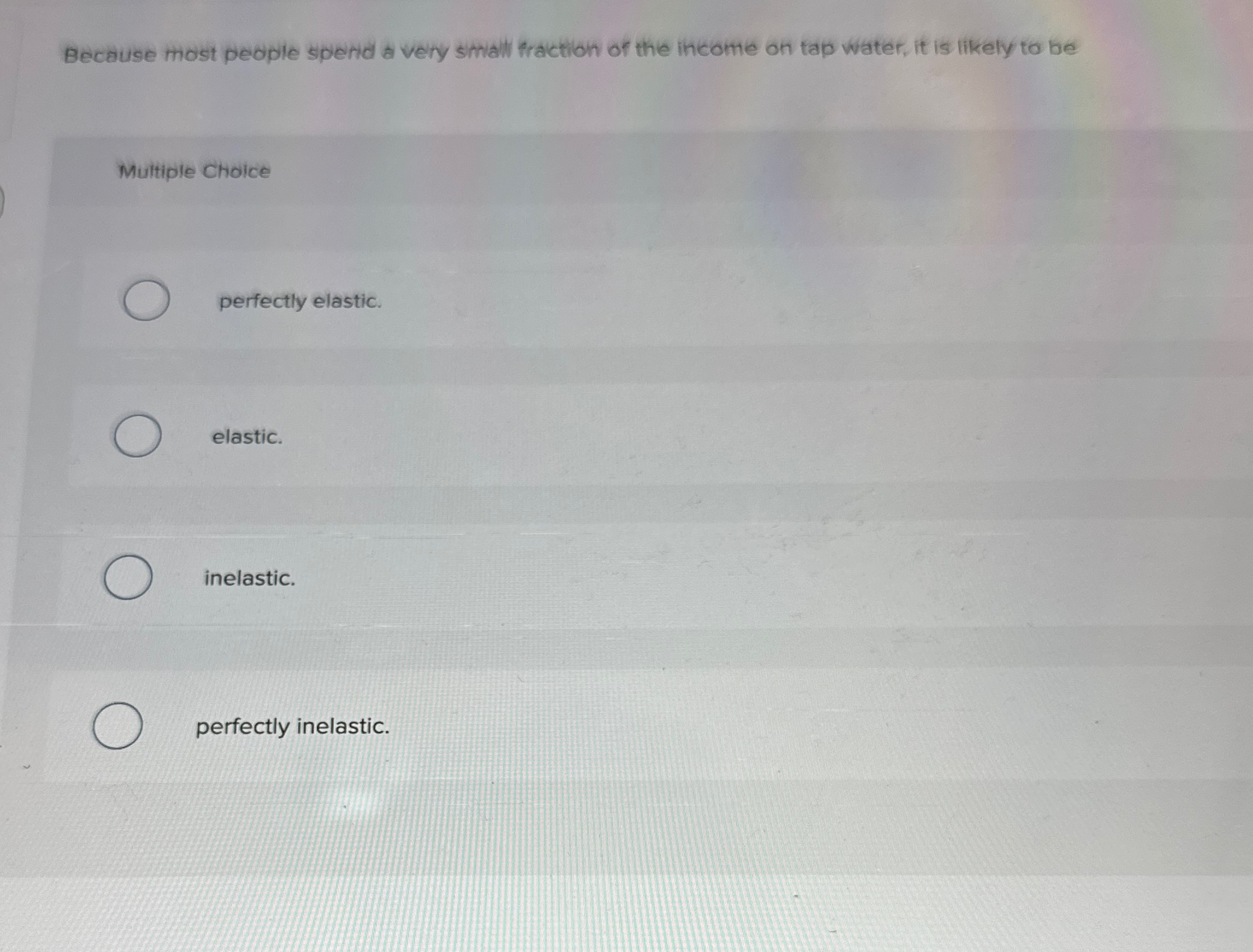Solved Because most people spend a very small Praction of | Chegg.com
