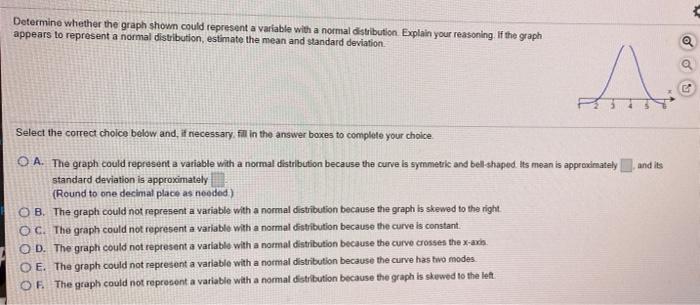 Solved Determine whether the graph shown could represent a | Chegg.com