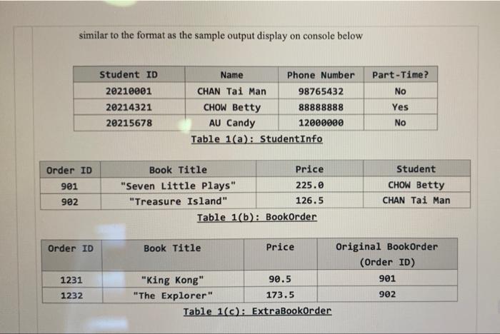 Solved A4B (20 marks) Enhancing a Java Program to Model and | Chegg.com