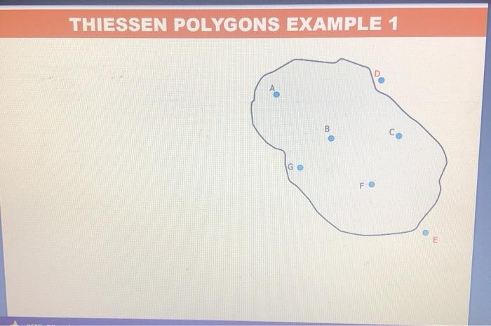 Solved THIESSEN POLYGONS EXAMPLE 1THIESSEN POLYGONS EXAMPLE | Chegg.com