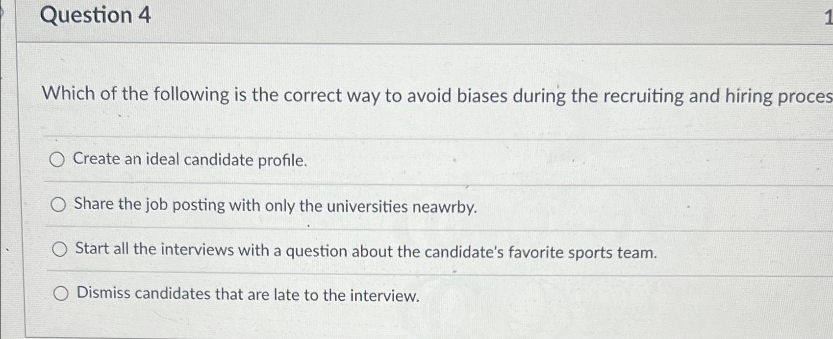 Solved Which of the following is the correct way to avoid | Chegg.com
